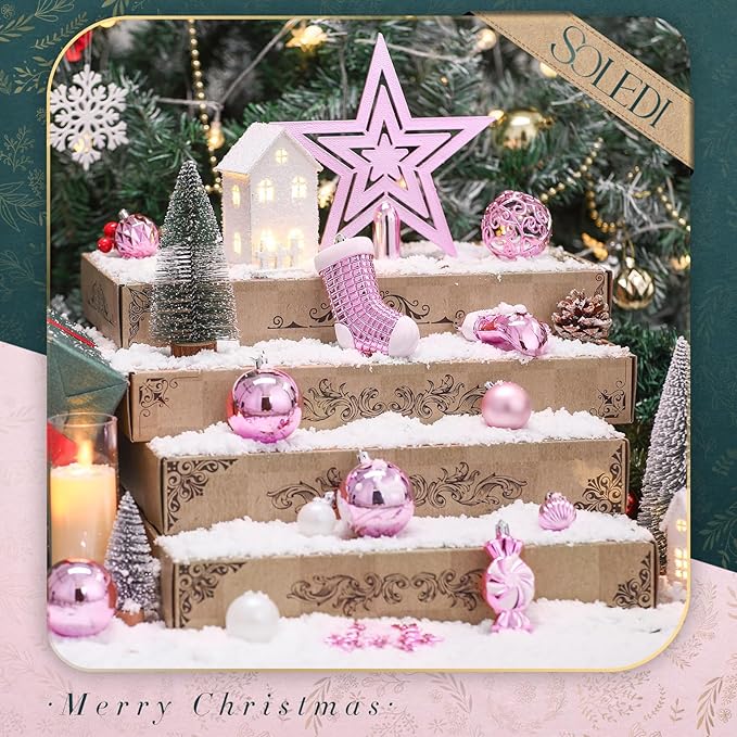 Комплект коледни украси за елха от 128 бр SOLEDI – Hitоferti